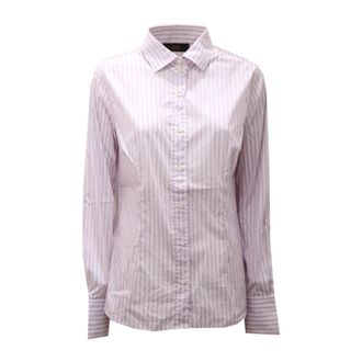 Mauro Grifoni Gestreiftes Hemd - - Blouses & Shirts - Damen - Lila - XL