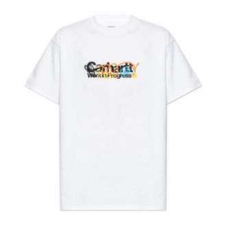 Carhartt Work in Progress Homme, Tops, Blanc, Taille: S S/S Primary T-shirt