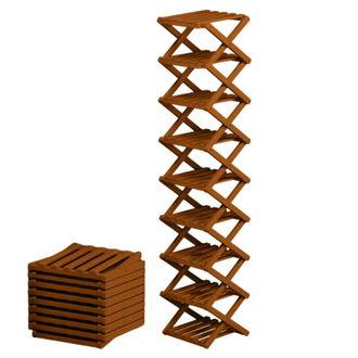 Generic Holz,Mehretagiges f&uuml;r Schuhhalter - Stehender Schuhorganizer | F&uuml;r Eingangsbereich Schlafzimmer Kleiderschrank Flur Garage Mudroom