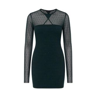 Liu Jo Robe en jersey avec ouverture au dos - Femme - Robes - Vert - Taille: 36 FR