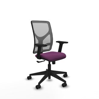 Piqueras y Crespo B&uuml;rostuhl aus Kunstleder, mit 2D-Armlehnen, h&ouml;henverstellbare Lendenwirbelst&uuml;tze, ausgestattet mit 3 Positionen und Schneideschaum, mit 65 mm Nylon-Ro