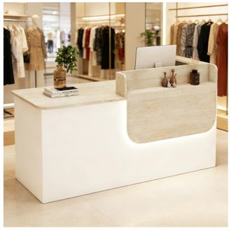 Generic LED-Lichtleiste f&uuml;r die Schublade der Rezeptionstheke Rezeptionstresen mit Theke Rezeptionstisch mit Stauraum Kassentresen f&uuml;r B&uuml;ro Einzelhandel Lobby