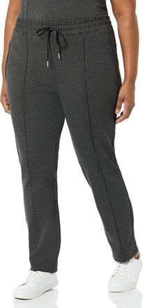 Amazon Essentials Damen Schmal zulaufende Schlupfhose (in Übergröße erhältlich) (Früher Amazon Aware), Dunkelgrau Meliert, S