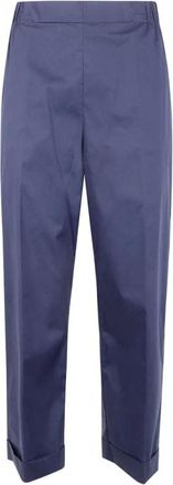 Liviana Conti Femme, Pantalons, Bleu, Taille: 34 FR Cropped Pantalons
