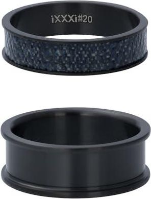 iXXXi Men Composite Ring Jeans, 22mm, Acier inoxydable, Pas de gemme