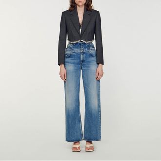 Sandro Veste de tailleur courte