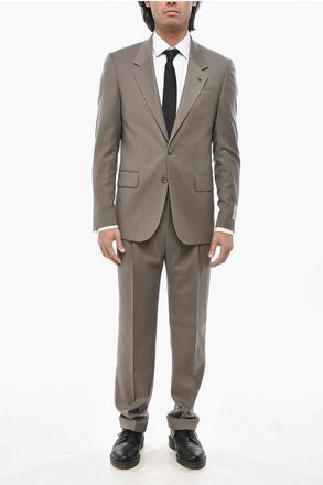 Corneliani CC COLLECTION Virgin Wool 2-Buttons Suit With Cuffed Hem Gr&ouml;&szlig;e 50