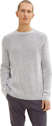 Tom Tailor Herren 1034349 Basic Strickpullover, 10332 - Off White, XXL