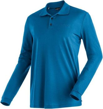 Maier Sports Poloshirt Ulrich L/S Herren Funktionsshirt, langarm Freizeitshirt mit Hemdkragen, Reg. Fit