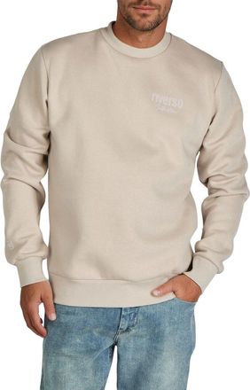 Riverso Pullover Herren mit Druck RIVJamie Regular Fit Sweatshirt Rundhals Langarm, Gr&ouml;&szlig;e:5XL, Farbe:Ash Beige-Ash Beige