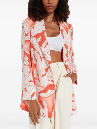 Mystique Jacke mit Dschungel-Print - Orange