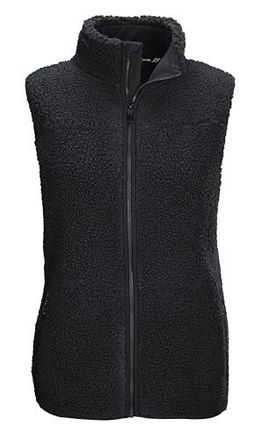Killtec Femme Gilet polaire Sherpa avec col montant KOW 7 WMN VST, schwarz, 46, 43297-000