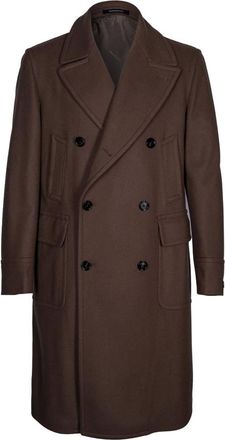 Tagliatore Homme, Manteaux, Brun, Taille: M Double-breasted Coat