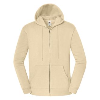 Fruit Of The Loom Fruit of the Loom - Iconic Premium Hoodie mit durchgehendem Rei&szlig;verschluss f&uuml;r Herren/Damen Unisex (W&uuml;stensand)