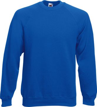 Fruit Of The Loom Herren, Sweatshirt, Raglan Sweatshirt M,Blau - Royal