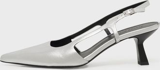 Gerard Darel Escarpins slingback argent&eacute;s - NOUR - Argent