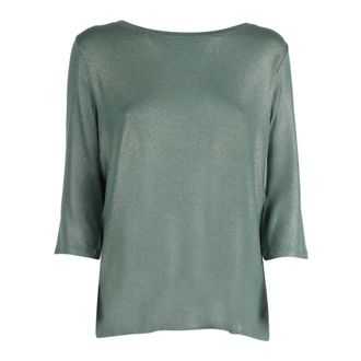 Majestic Filatures Rundhals-Strickware - - Knitwear - Damen - Gr&uuml;n - M