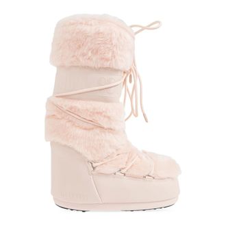 Moon Boot Femme, Chaussures, Rose, Taille: 35 EU Bottes de neige MB Icon Faux Fur