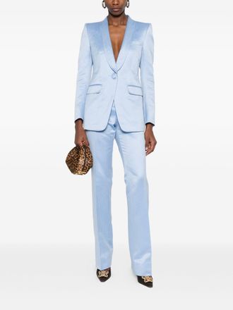 Tom Ford Womens Trousers Light Blue Cotton