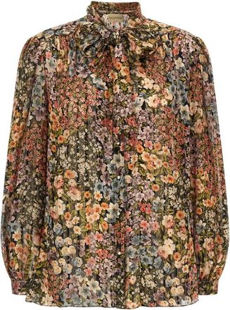 Valentino Garavani Femme, Blouses et Chemises, Multicolore, Taille: 42 FR Apr&egrave;s lhiver Fiorellini Print Shirt