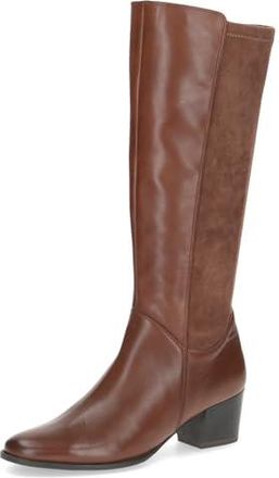 Caprice Femme Damen 9-25504-45 Botte Haute Jusquau Genou, Cognac Comb, 40.5 EU