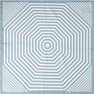 Windsor Femme, Accessoires, Bleu, Taille: ONE Size &Eacute;charpe en soie ray&eacute;e