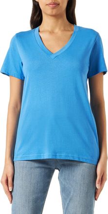 Kaffe Damen Kamarin V-Neck T-Shirt, Regatta, XS