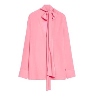 Sportmax Femme, Blouses et Chemises, Rose, Taille: 34 FR Blouse en Cr&ecirc;pe de Chine de Soie