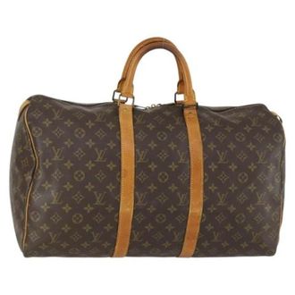 Louis Vuitton Pre-owned Canvas Weekend Bag - - Pre-owned - Damen - Braun - ONE SIZE