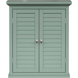 Teamson Home Teamson Home - Elegant Home Fashions Glancy Wandschrank 2 Türen Salbeigrün Lamellenoptik