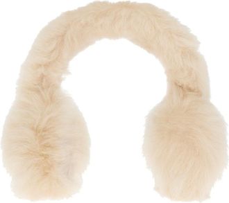 Burberry Cache-oreilles en fourrure - Femme - Accessoires - Beige - Taille: M/L