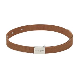 Carhartt Work in Progress Homme, Accessoires, Brun, Taille: ONE Size Clip Belt Chrome