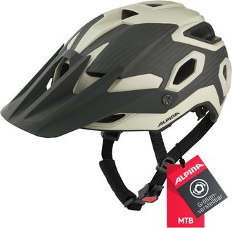 Alpina Alpina ROOTAGE - Extrem Robuster, Carbonfaser-Verst&auml;rkter Enduro & Trail Fahrradhelm Mit K&uuml;hlenden Polstern F&uuml;r Erwachsene, Mojave-Sand matt, 52-57 cm