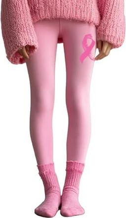 Generic Legging de sensibilisation au cancer du sein pour femme, pantalon de yoga dentra&icirc;nement, leggings, collants pour femme, pantalon de jogging batik, Ros