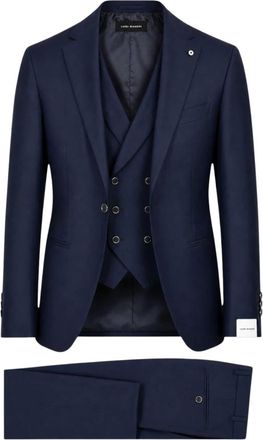 Luigi Bianchi Mantova Homme, Costumes, Bleu, Taille: M Costume crois&eacute;