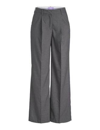 Jack & Jones Damen Jxellis Wide Hw Pant TLR Noos Hose, Dark Grey Melange, L EU