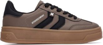 Xti Sneakers Femme Brun - Chaussures Confortables et polyvalentes - Mode décontractée - Modèle 14458506 (Taille35)