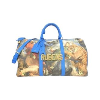 Louis Vuitton unisex, Pre-owned, Bleu, Taille: ONE Size Sac Week-End Vintage en Toile Pre-owned