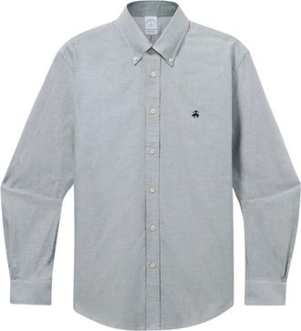 Brooks Brothers Homme, Chemises, Vert, Taille: 2XL Chemise Oxford Ray&eacute;e Coupe Standard avec Col Boutonn&eacute;