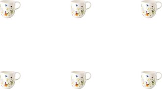 Rosenthal 6 x Becher mit Henkel BRILLANCE BONE CHINA GRAND AIR - 10530-405109-15505