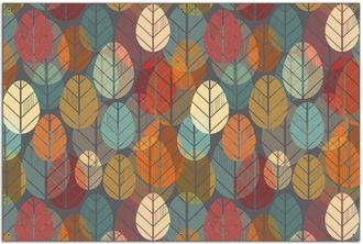 Wallario Outdoor-Poster f&uuml;r Garten oder Balkon Bunte Bl&auml;tter in Herbstlaune, Motivbanner Gr&ouml;&szlig;e: ca. 60 x 90 cm, Outdoor-Bild