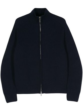 Jacquemus veste Le Cardigan Zipp&eacute; - Bleu