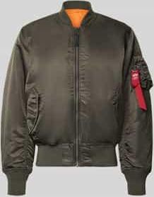 Alpha Industries Bomberjacke mit Pattentaschen und Label-Applikation