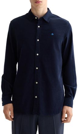 Scotch & Soda Herren Regular-Fit Shirt Hemd, Sky Captain 401, S