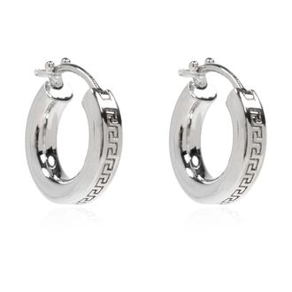 Versace Homme, Accessoires, Gris, Taille: ONE Size Greca Earrings