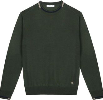 Manuel Ritz Feinstrick-Baumwoll-T-Shirt - - Knitwear - Herren - Gr&uuml;n - 2XL