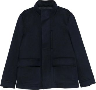 Luigi Bianchi Mantova 07C Giaccone - Homme - Vestes - Bleu - Taille: XL