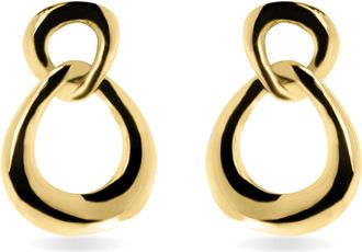 Luxenter Pendientes acabados en oro amarillo de 18K - Jomo