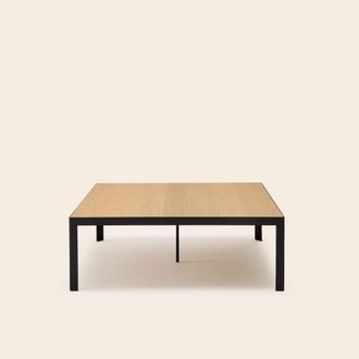 Madura Table Basse Orelia Bois et m&eacute;tal noir - MARRON