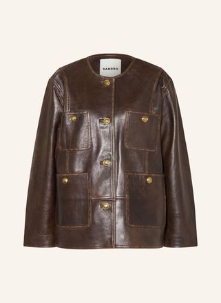 Sandro Sandro Lederjacke schwarz
